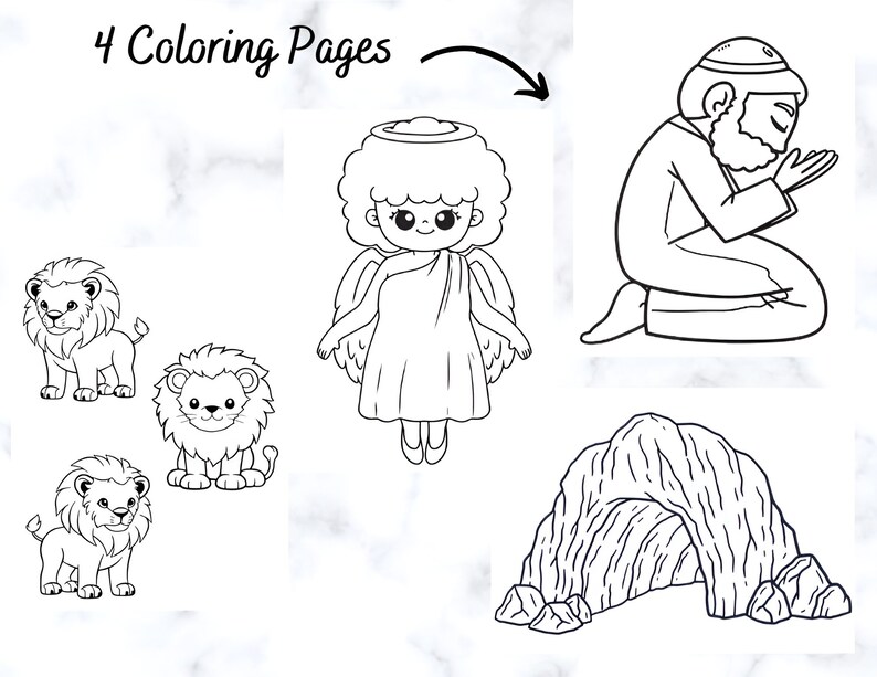 Daniel in the Lions Den Activity Printable - Etsy