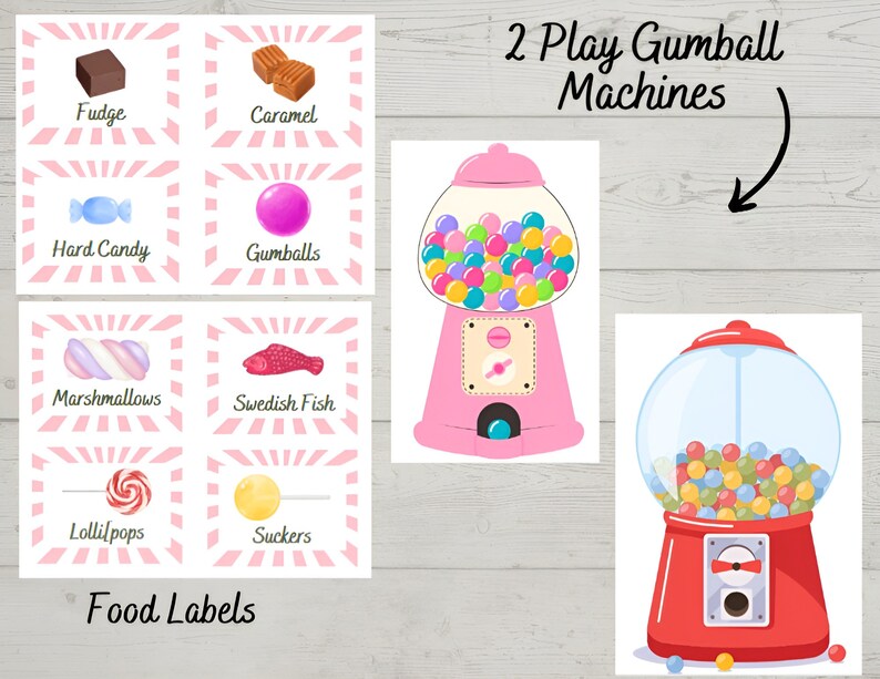 Pretend Play Candy Shoppe Printable - Etsy