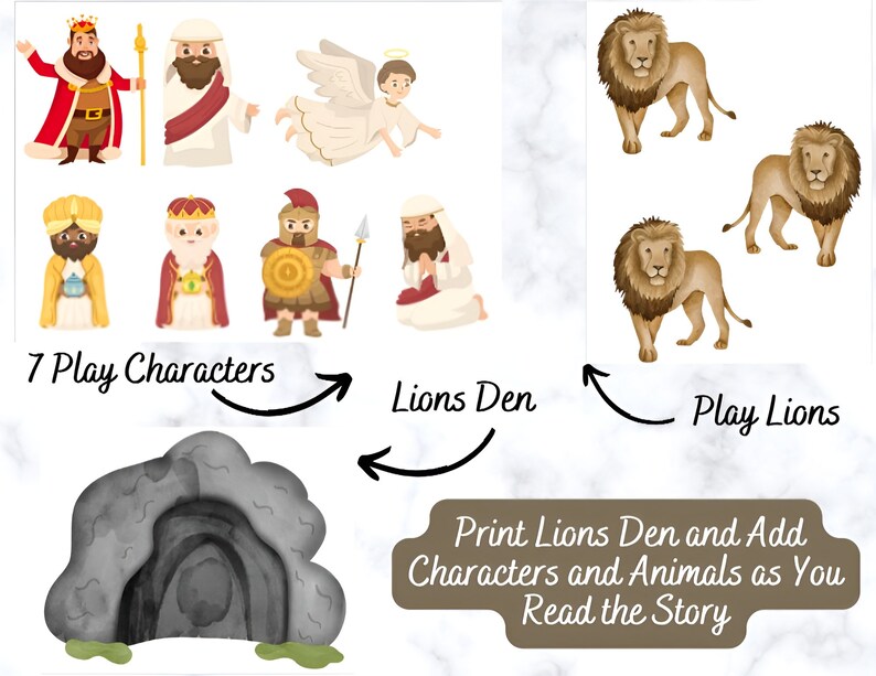 Daniel in the Lions Den Activity Printable - Etsy