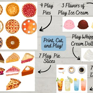 Pretend Play Pie Shoppe Printable - Etsy