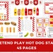 Pretend Play Hot Dog Stand Printable - Etsy