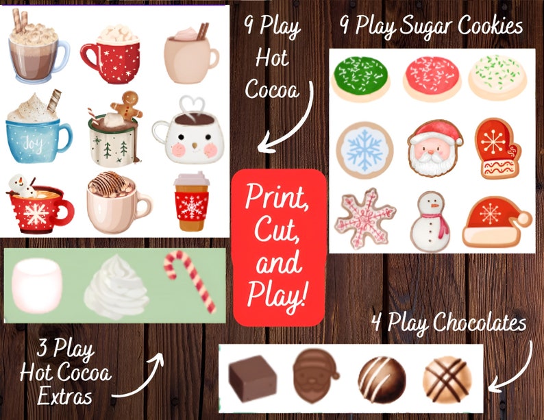 Pretend Play Hot Cocoa Shoppe Printable - Etsy