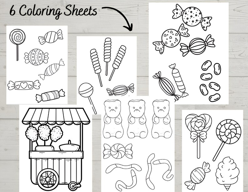 Pretend Play Candy Shoppe Printable - Etsy