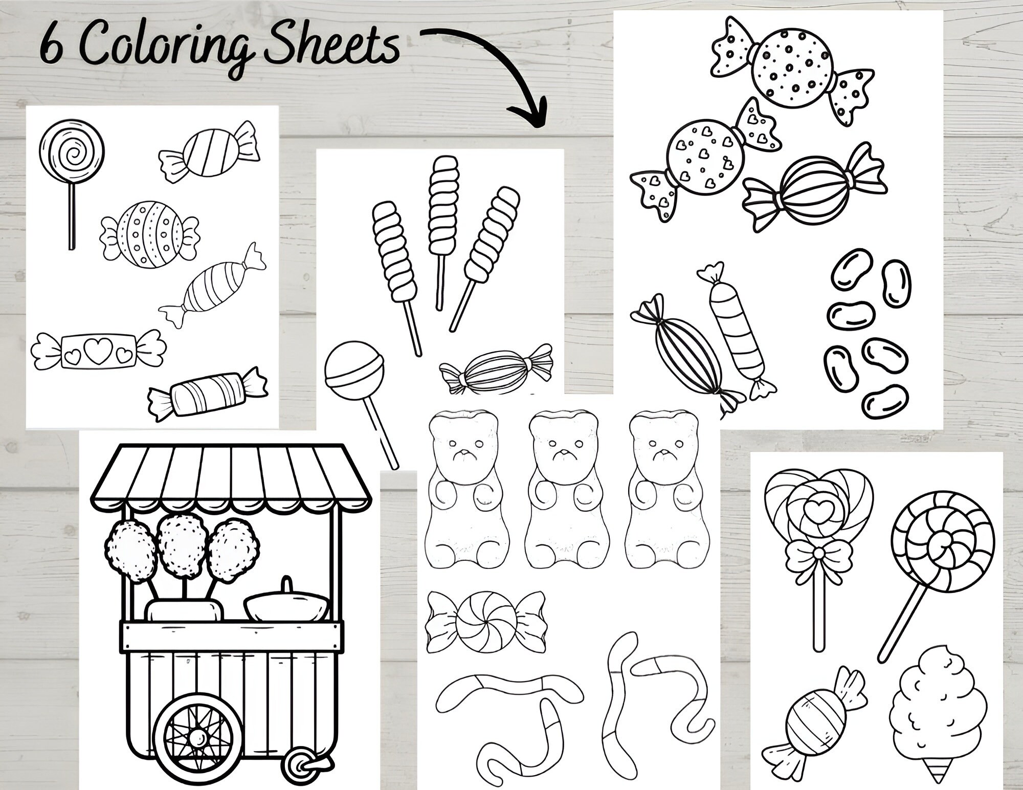 Pretend Play Candy Shoppe Printable - Etsy