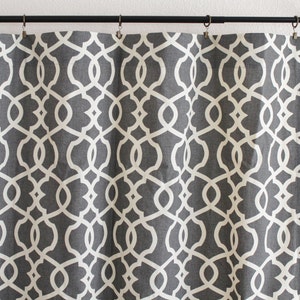 Pair 25 OR 50" Wide Trelis Rod Cafe Curtains Panels Drapes Magnolia ...