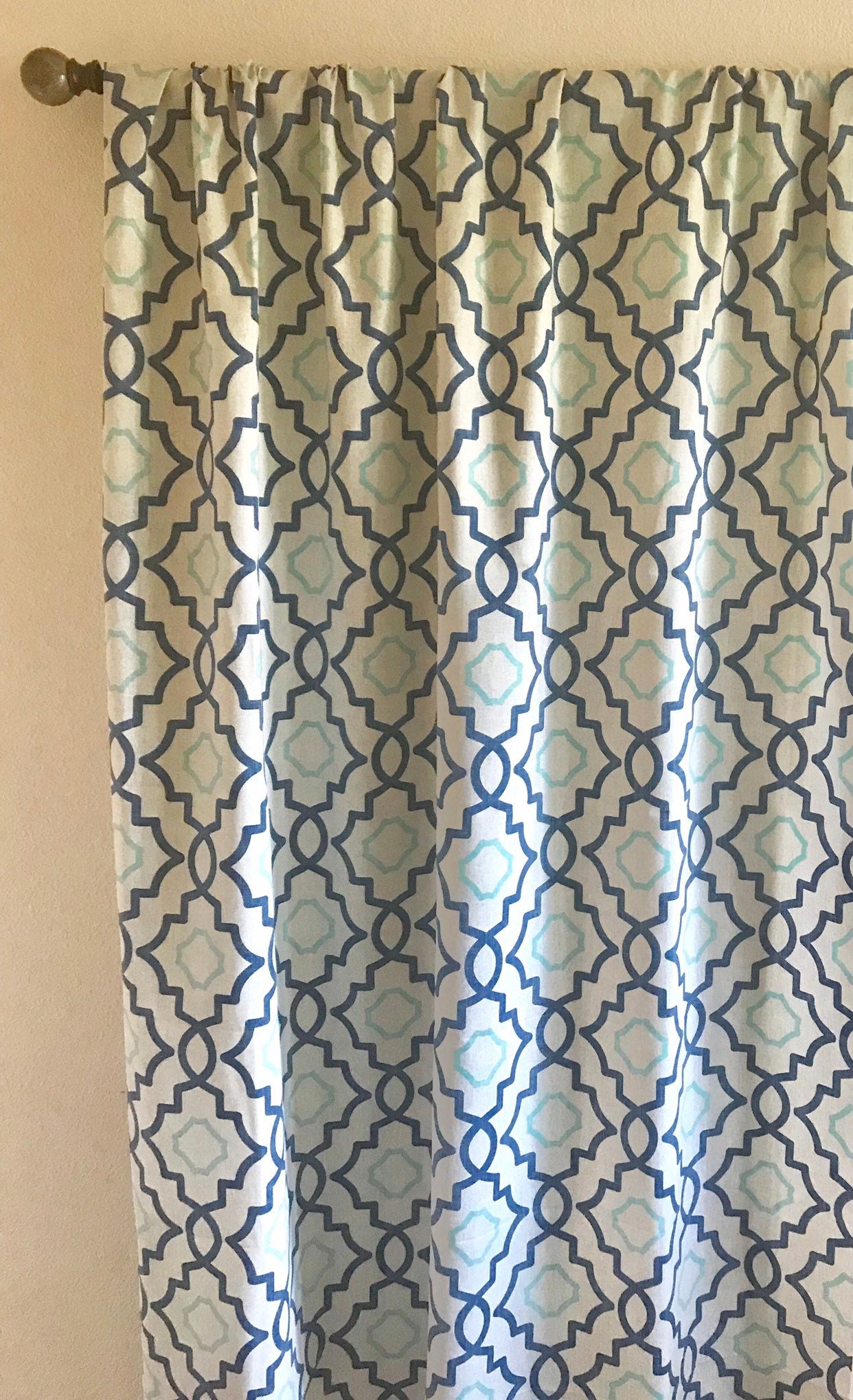 Pair 25 OR 50 Wide Magnolia Talbot Rod Panels Drapes - Etsy