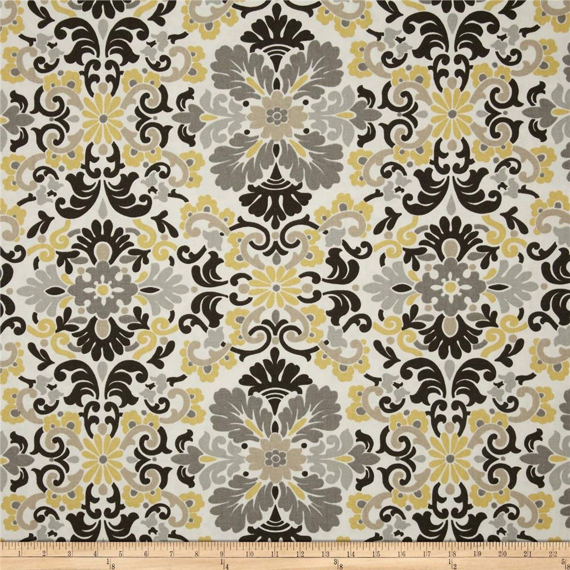 Pair25 OR 50 Wide Waverly Folk Damask Lemondrop - Etsy