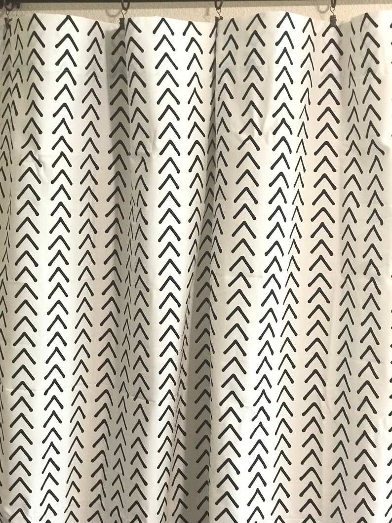 Pair 25 OR 50" Wide Boho Chevron Panels Drapes Cafe Curtains 24 63 72 ...