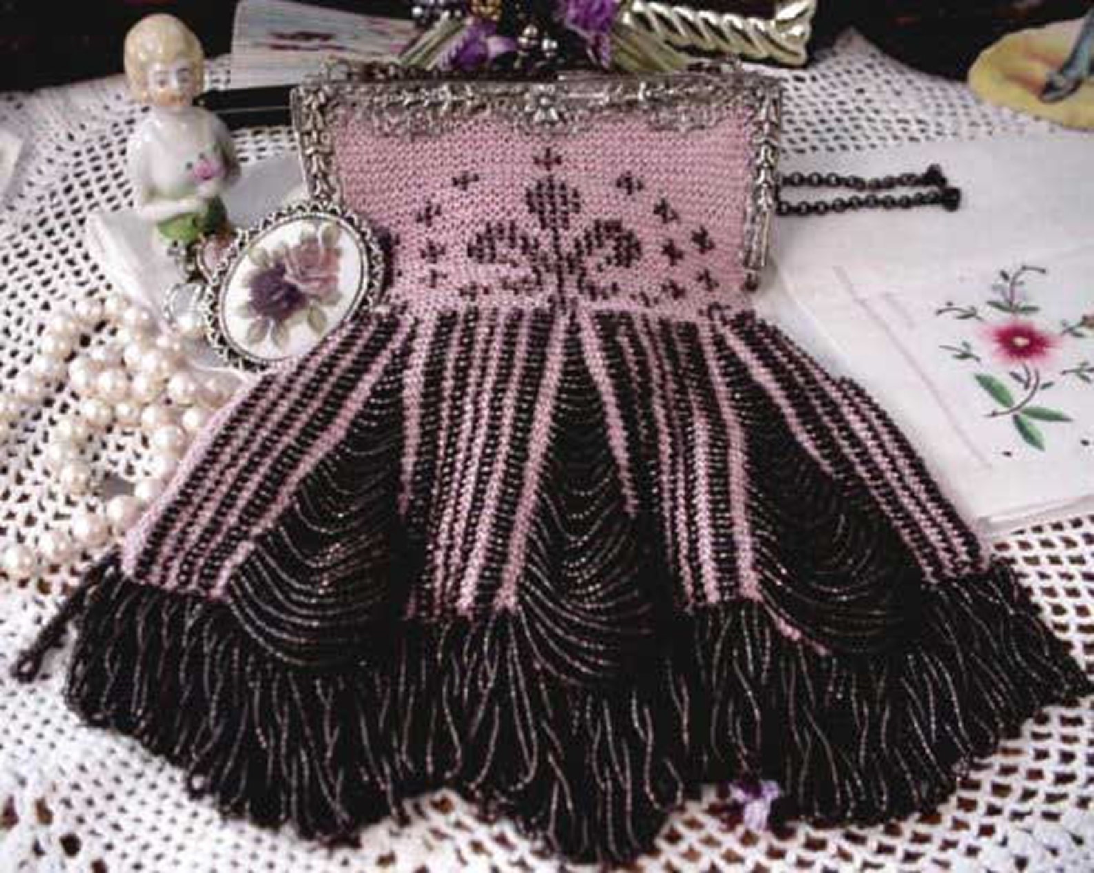 Juliet Beaded Bag Purse Pattern - Etsy