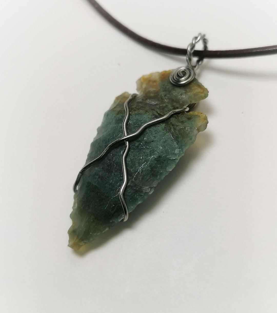 Arrowhead Pendant Jade - Etsy