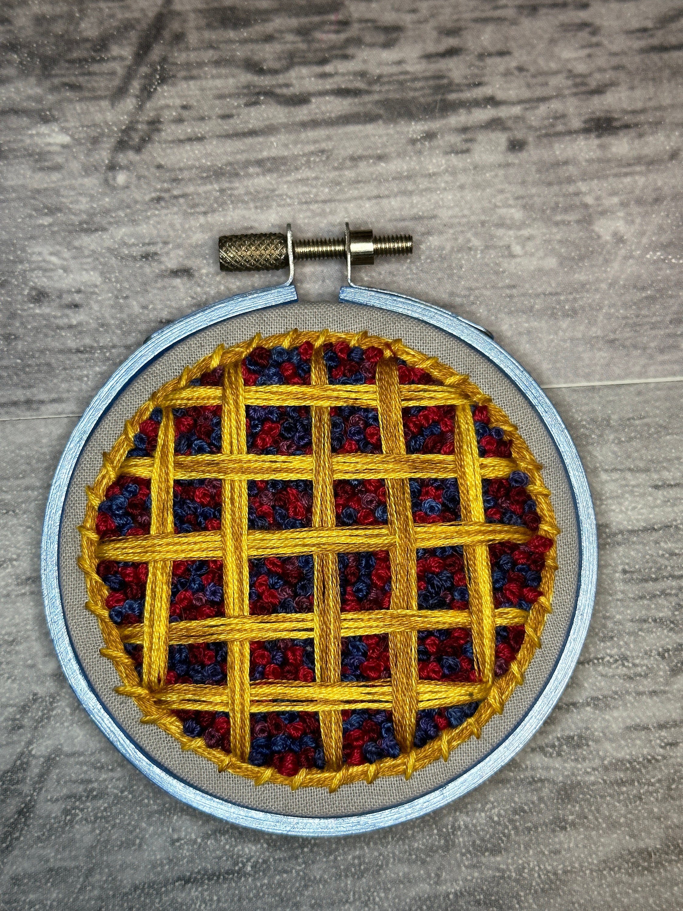 Pie Embroidery Pattern