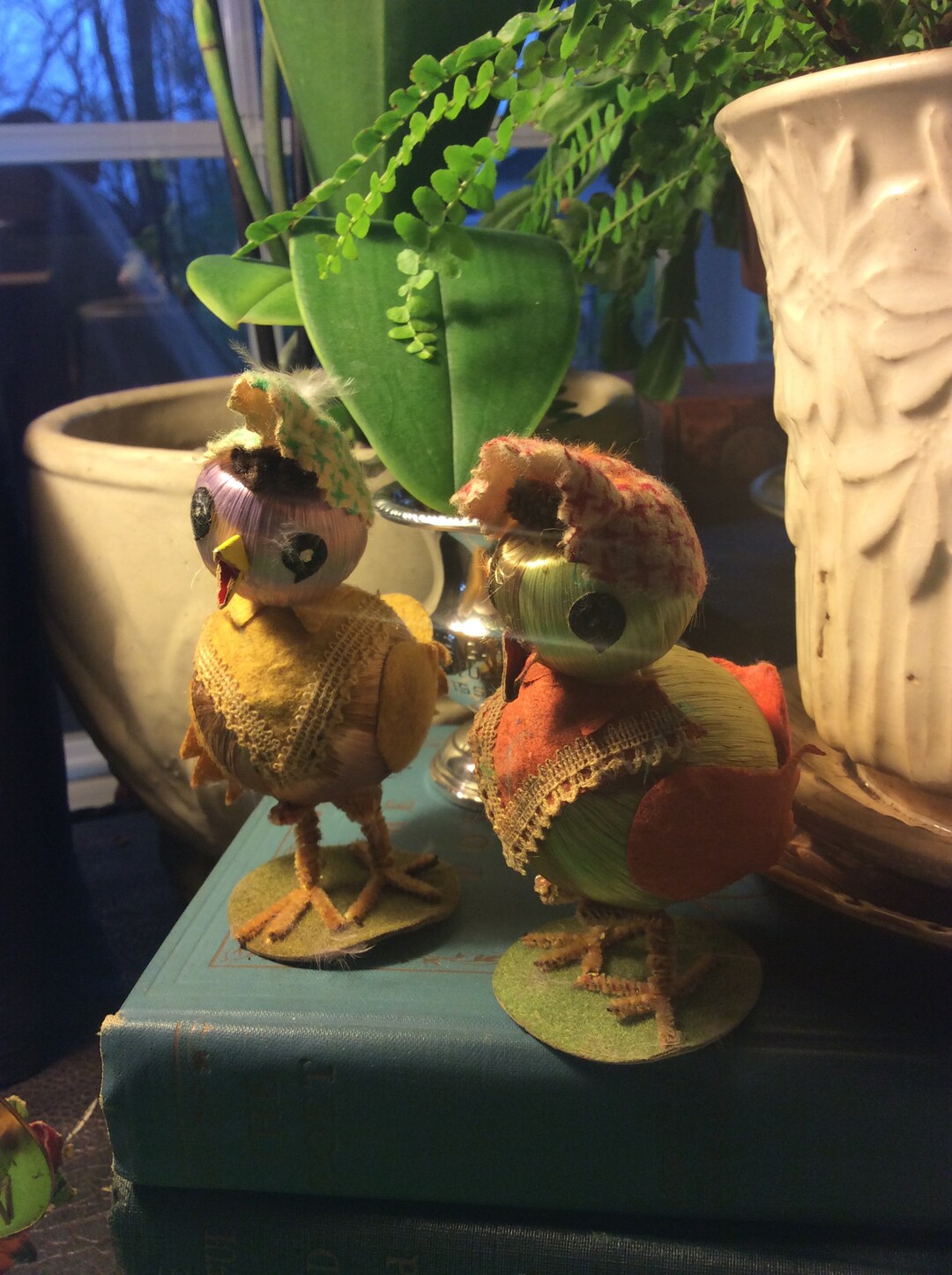 Easter Chicks, Anthropomorphic Chicken, Easter Decor, Baby Chicks in ...