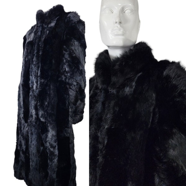 Black Fur Coat - Etsy
