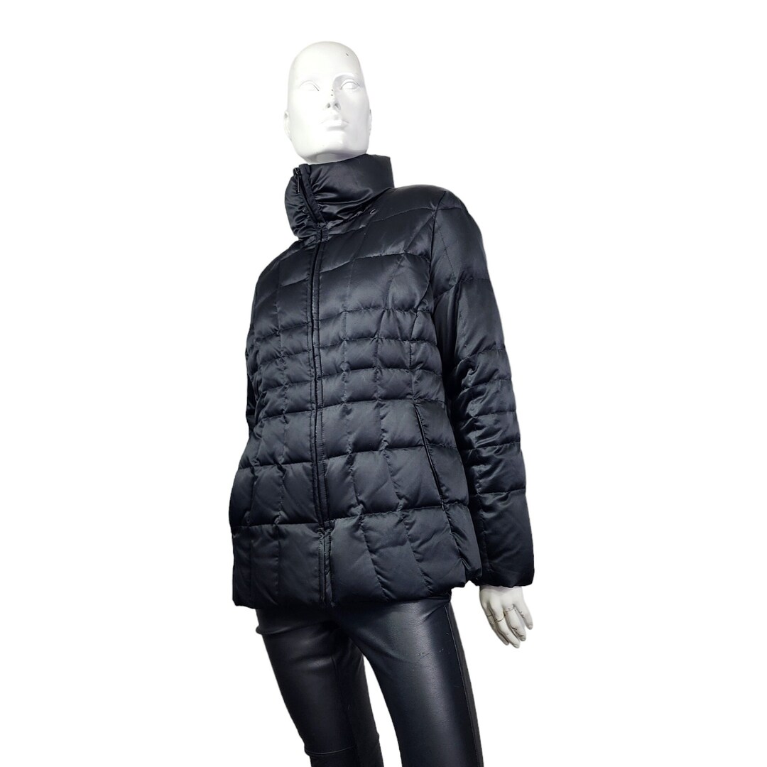 Vintage Calvin Klein Black Puffer Jacket Medium - Etsy