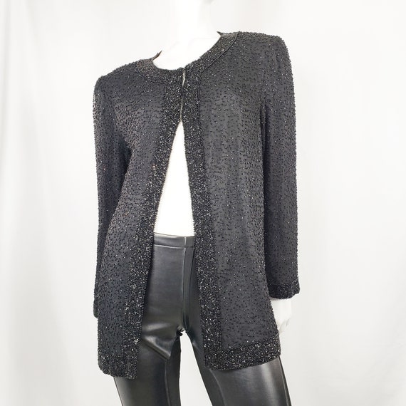Stenay Long Beaded Jacket Blazer M - Gem
