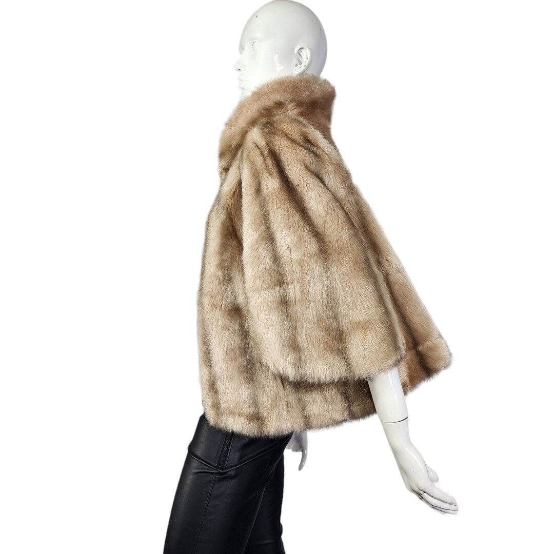 Vintage Faux Fur Caplet - Etsy