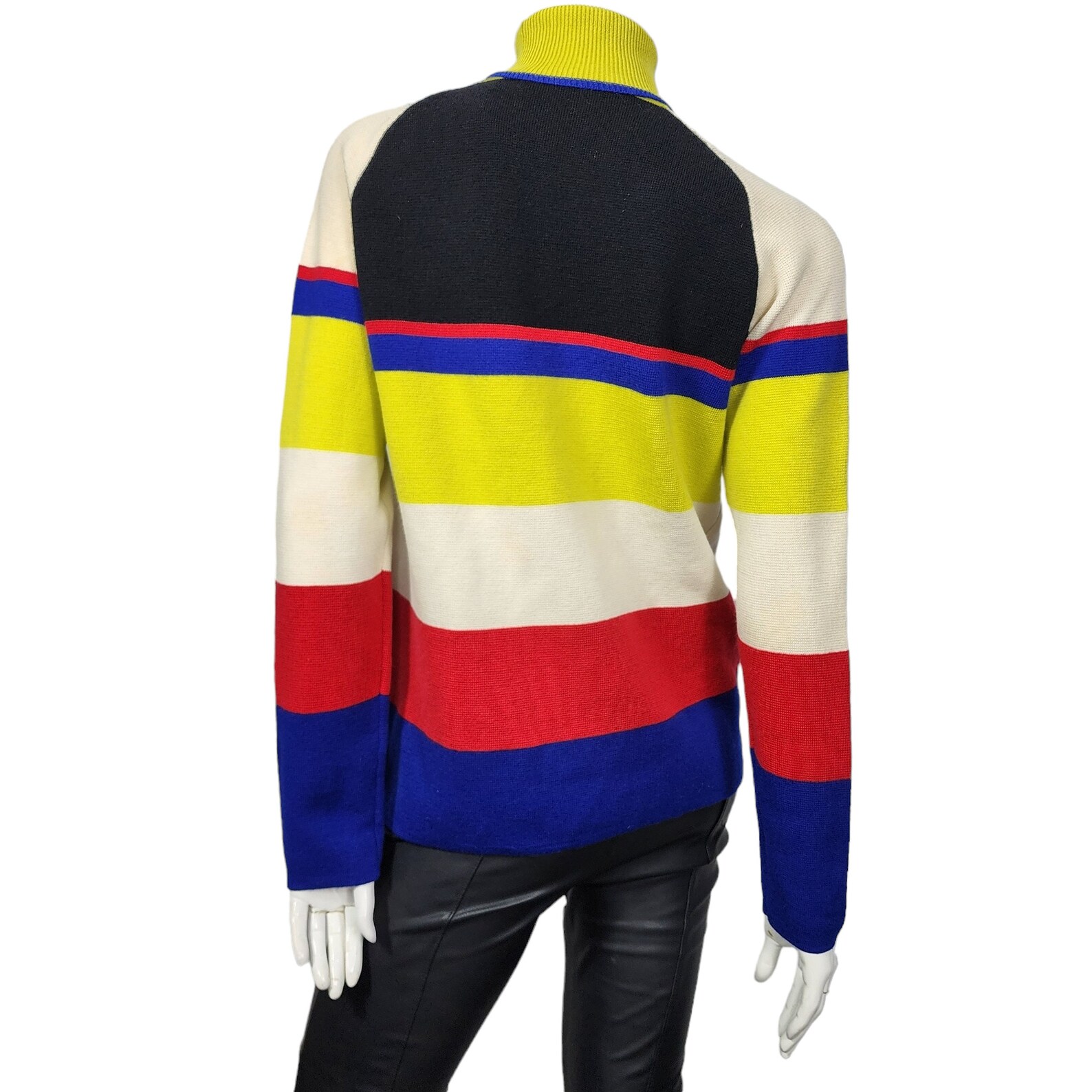 Vintage Colorblock Merino Wool Sweater Medium - Etsy
