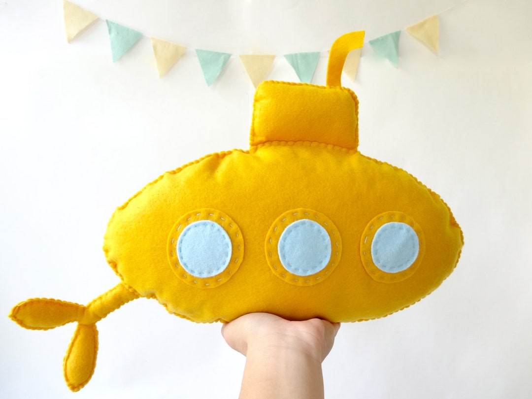 Yellow Submarine / Stuffed Toy Yellow Submarine / Submarine Nursery ...