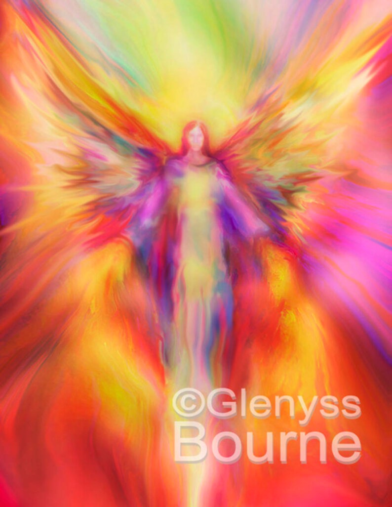 Set 2 of 3 ARCHANGEL Angelic Energy Paintings 8x 10 - Etsy