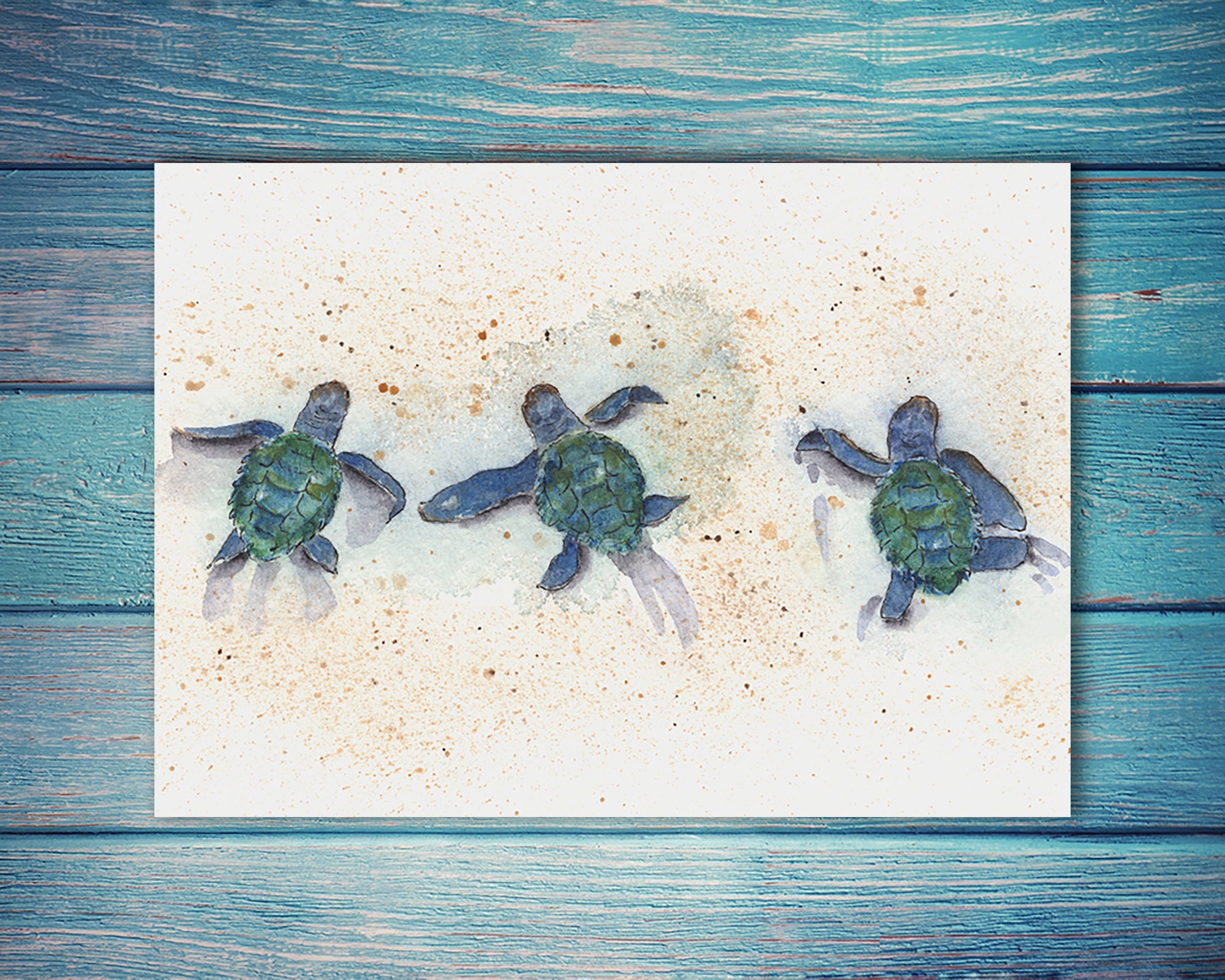 Baby Sea Turtle Painting