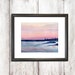 Sunset From Vilano Bridge Watercolor Print, Coastal Abstract Art ...