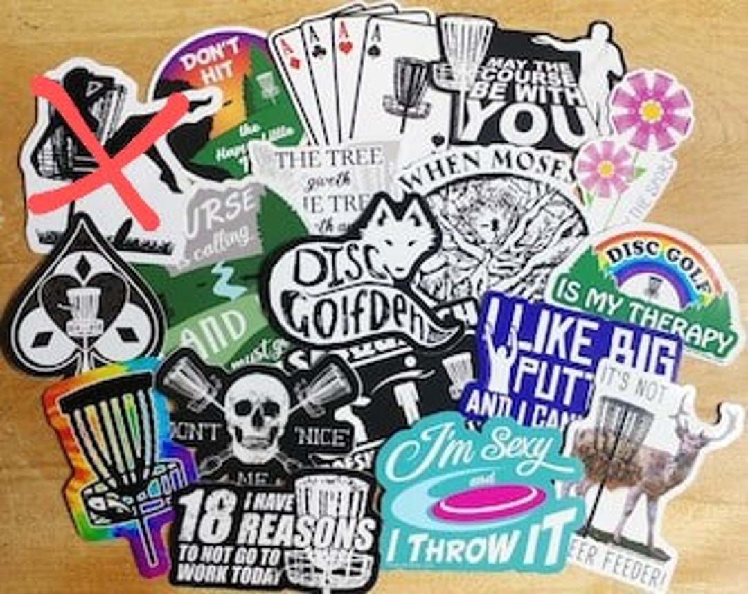 21 Disc Golf Stickers Large 3 Waterproof for Mug - Etsy