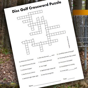 Disc Golf Word Search and Crossword Puzzle Set DIGITAL FILE - Etsy