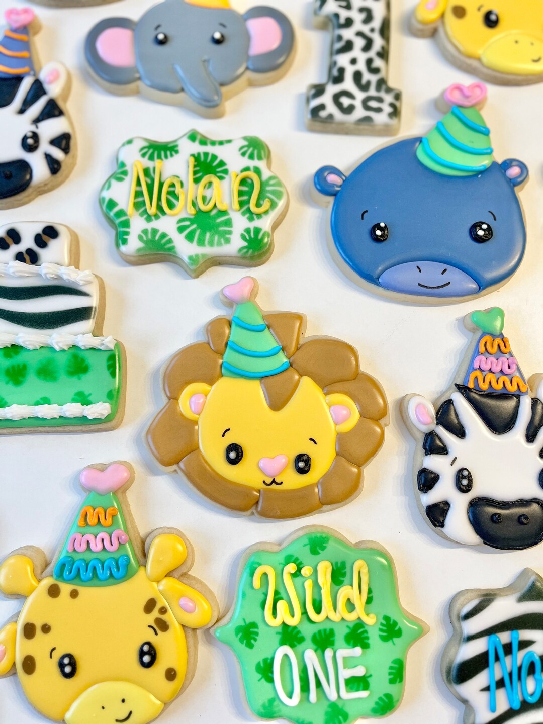 Wild One Safari Sugar Cookies One Dozen - Etsy