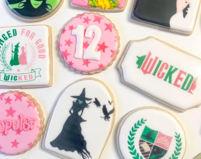 Wicked | Green & Pink Witch | Birthday Option Available | Decorated ...