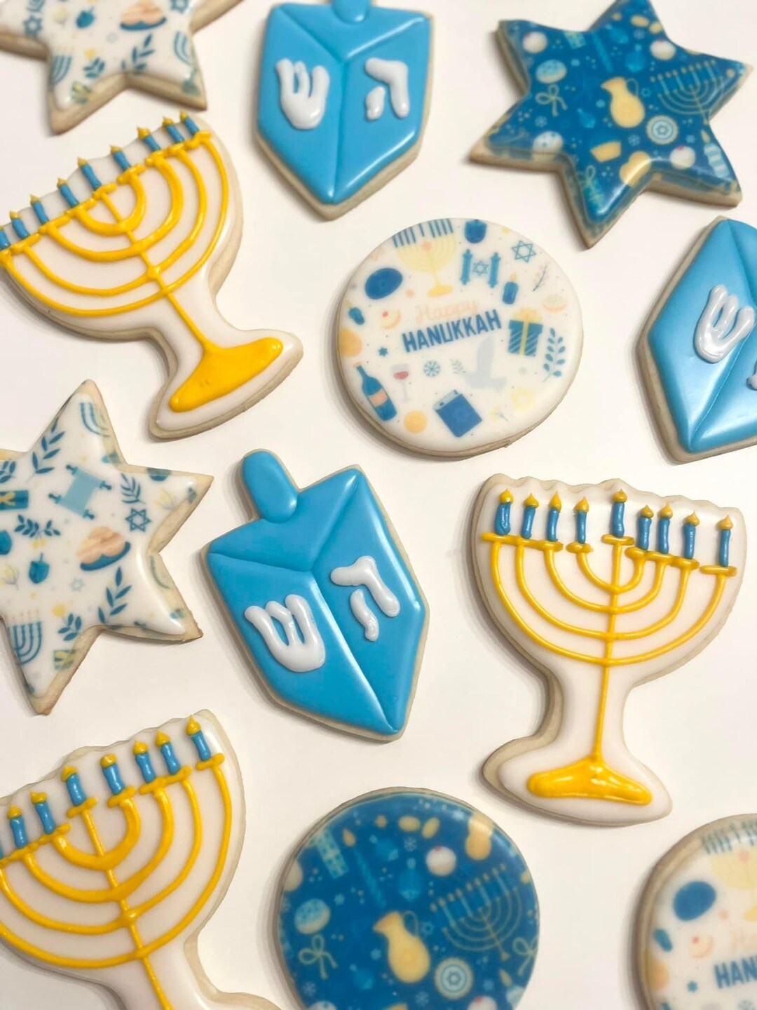 Hanukkah Sugar Cookies One Dozen - Etsy