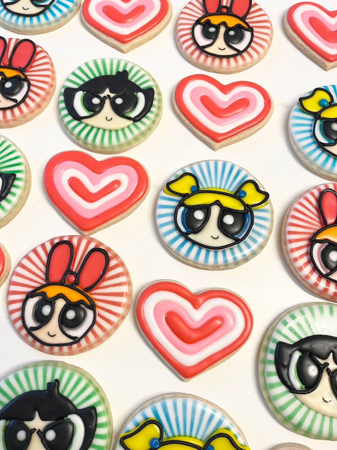 Power Puff Girls Sugar Cookies - Etsy