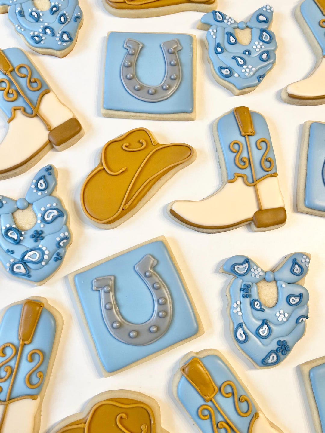 Cowboy Birthday Sugar Cookies One Dozen - Etsy