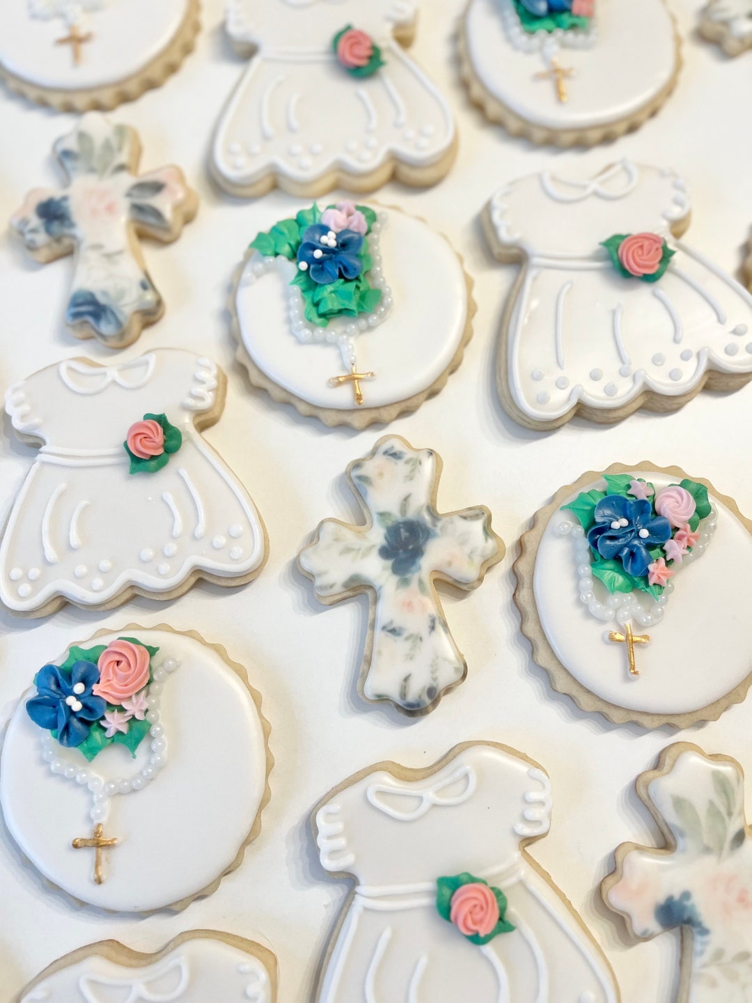 First Communion/ Baptism Cookies One Dozen - Etsy