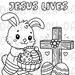 Hop for Joy, Jesus Lives Coloring Page - Etsy