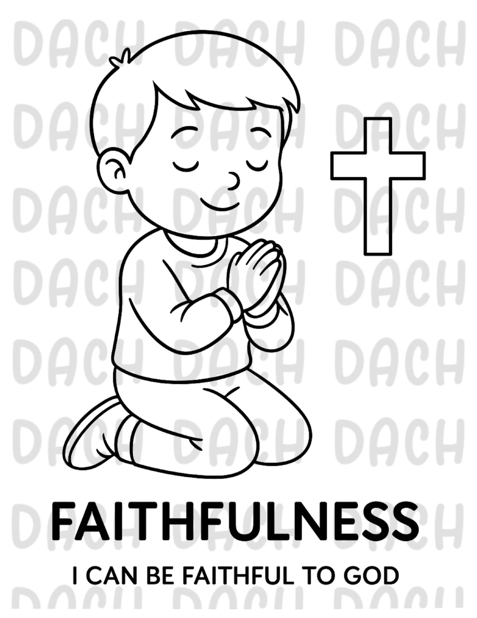 Faithfulness Coloring Page - Etsy