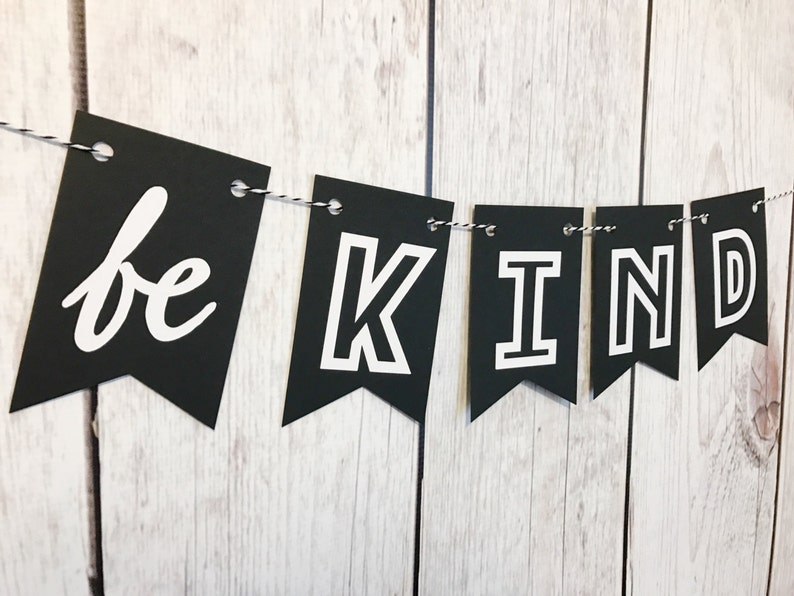 Be Kind Encouragement Banner Office Cubicle Art Classroom | Etsy