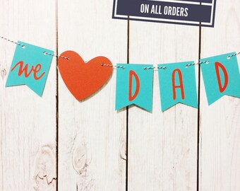 Happy Father's Day Banner Printable Fathers Day Party - Etsy
