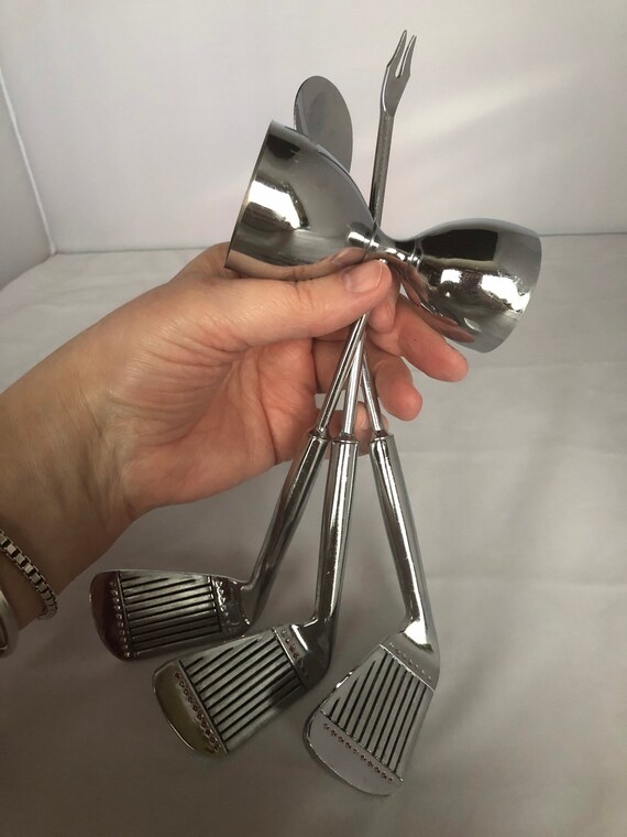 Vintage Golf Themed Bar Accessories Bar Tools Serving Pieces - Etsy
