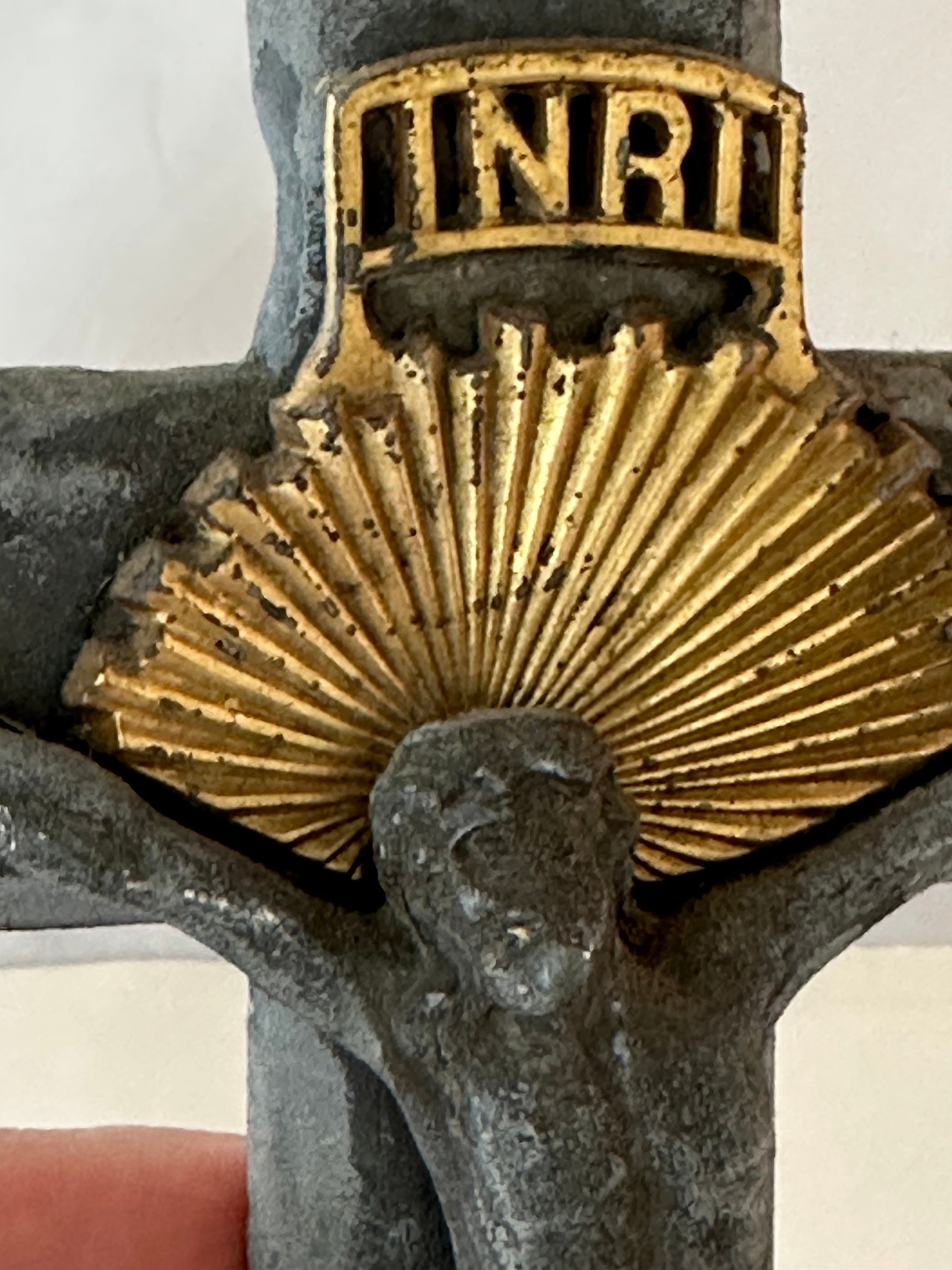Vintage Large Heavy Metal Cemetery Funeral Cross Crucifix - Etsy