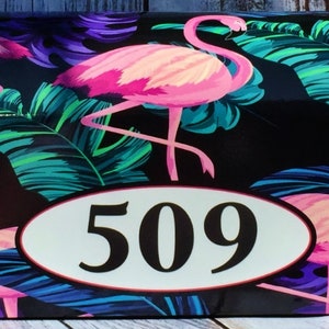 Floral Flamingo Whimsical Mailbox Hand Painted Mailbox - Etsy