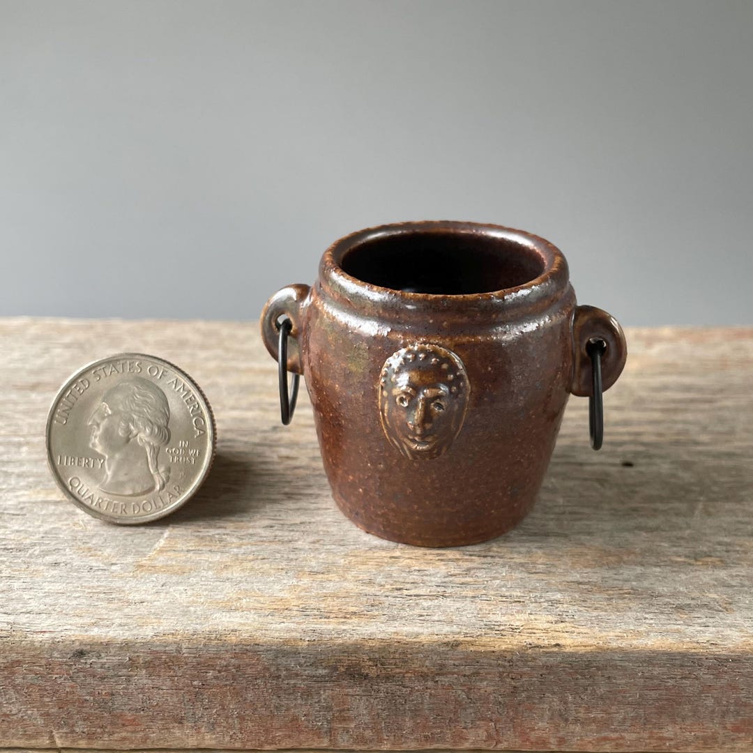 Miniature Salt Glazed Stoneware Jug: Ohio Valley Pottery - Etsy