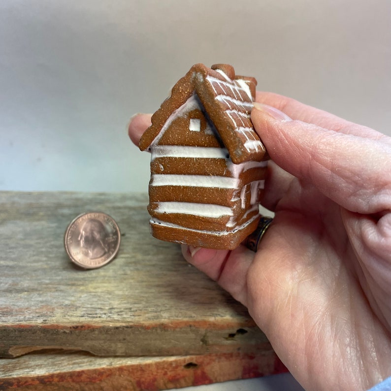 Miniature Primitive Log Cabin Bottle Jug Crock in Brooklyn - Etsy