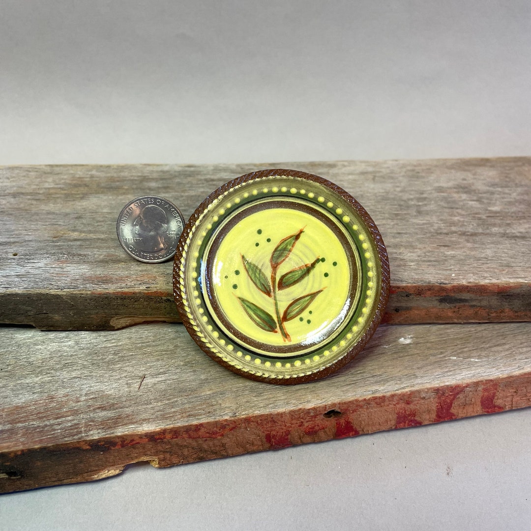 Miniature Slipware Plate, Early American, Primitive, Traditional ...