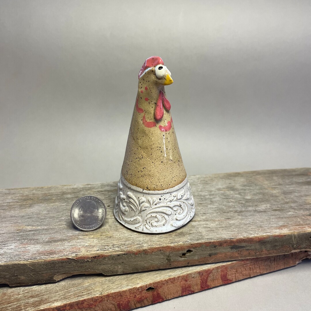 Miniature Handmade Stoneware Pottery Cone Chicken - Etsy