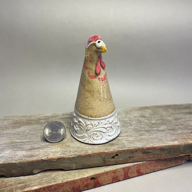 Miniature Handmade Stoneware Pottery Cone Chicken - Etsy