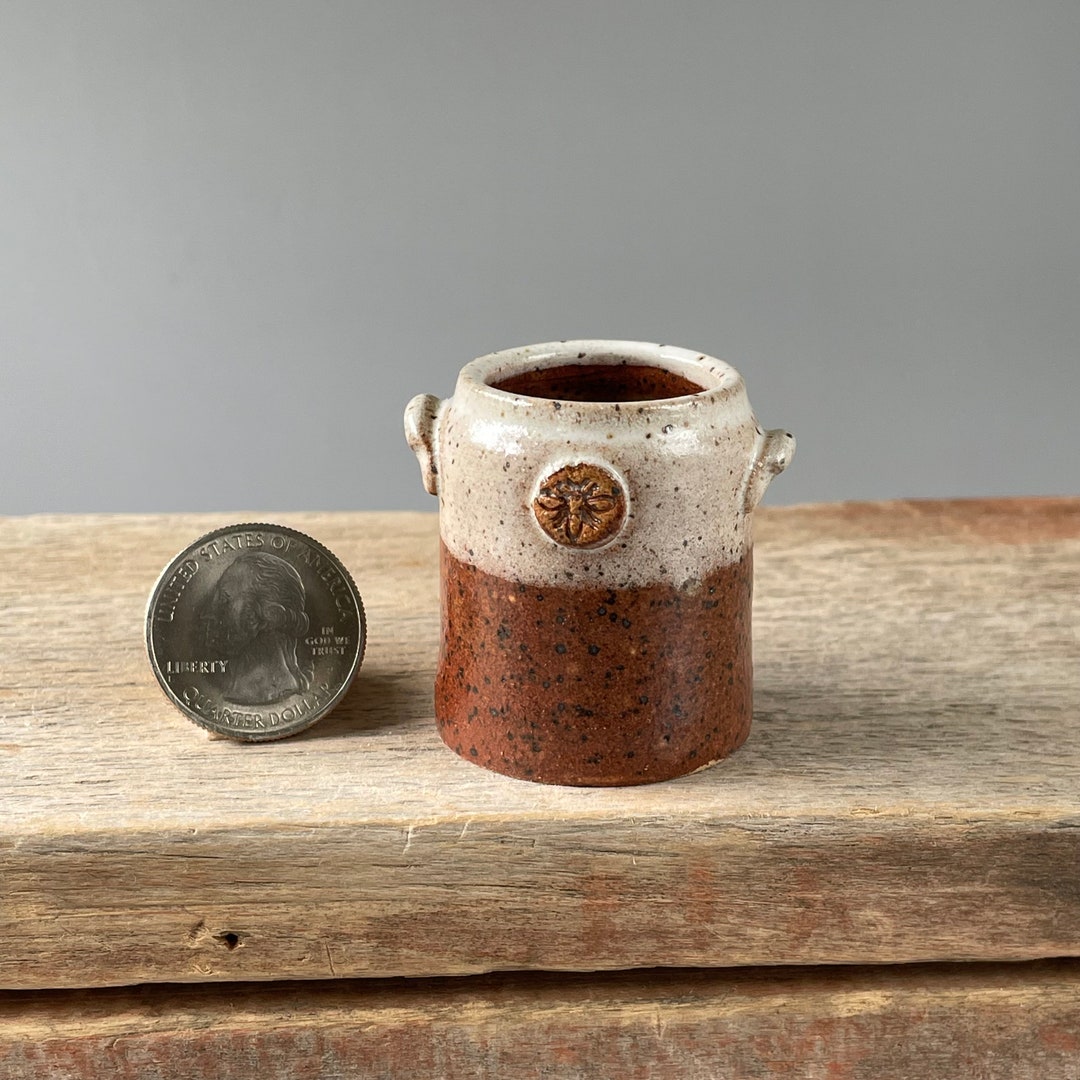 Stoneware, Miniature, Hand Made, Wheel Thrown, Traditional Jar, Crock ...