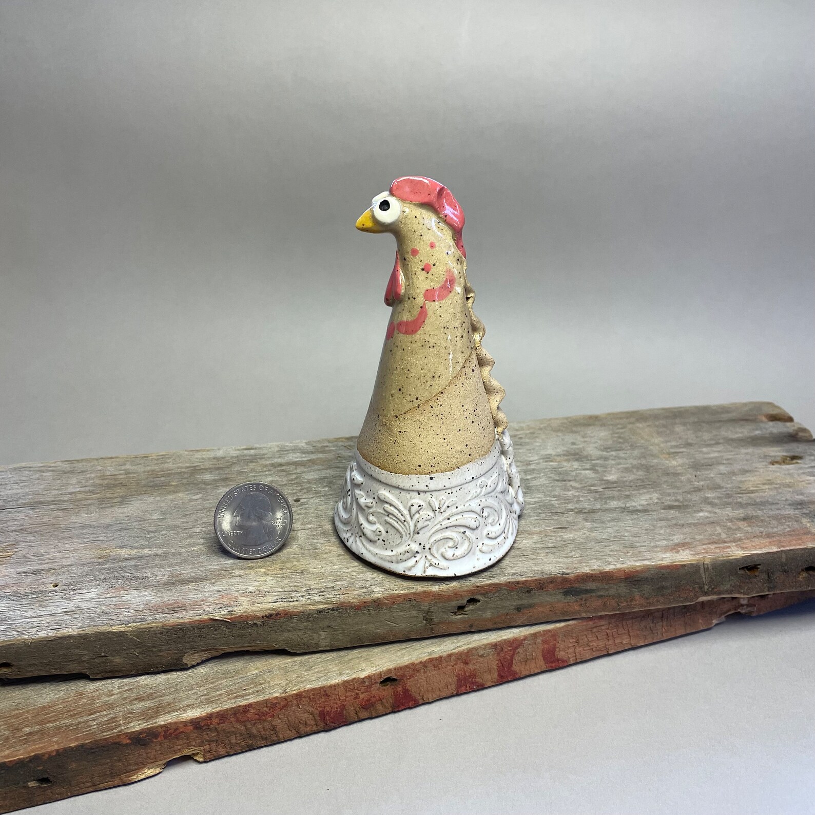 Miniature Handmade Stoneware Pottery Cone Chicken - Etsy