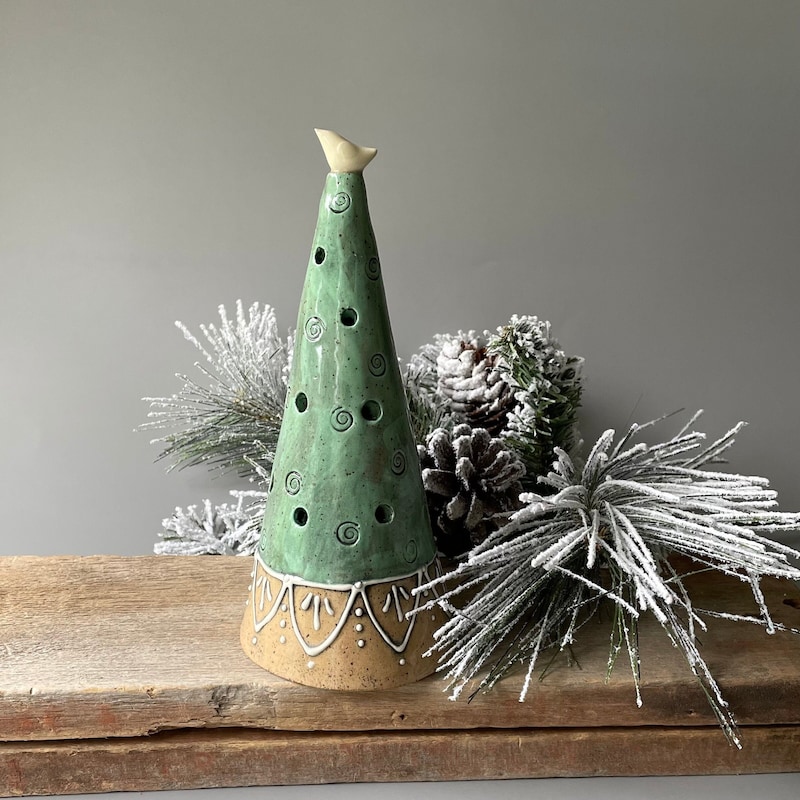 Pottery Luminary - Etsy
