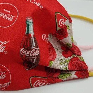 Adult Classic Coca-cola Fan Face Mask/ Face Covering With - Etsy