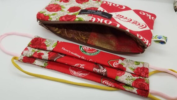 Adult Classic Coca-cola Fan Face Mask/ Face Covering With | Etsy